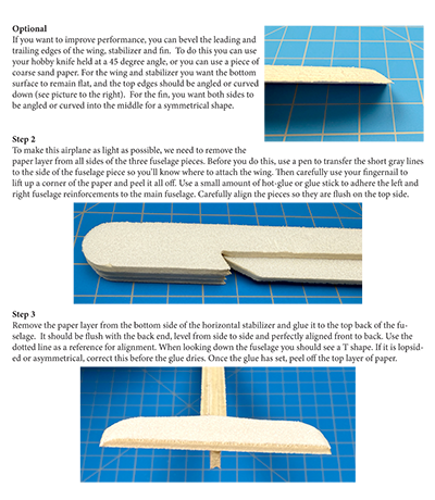 Fold 'N Fly » Activity » Basic Foamboard Glider