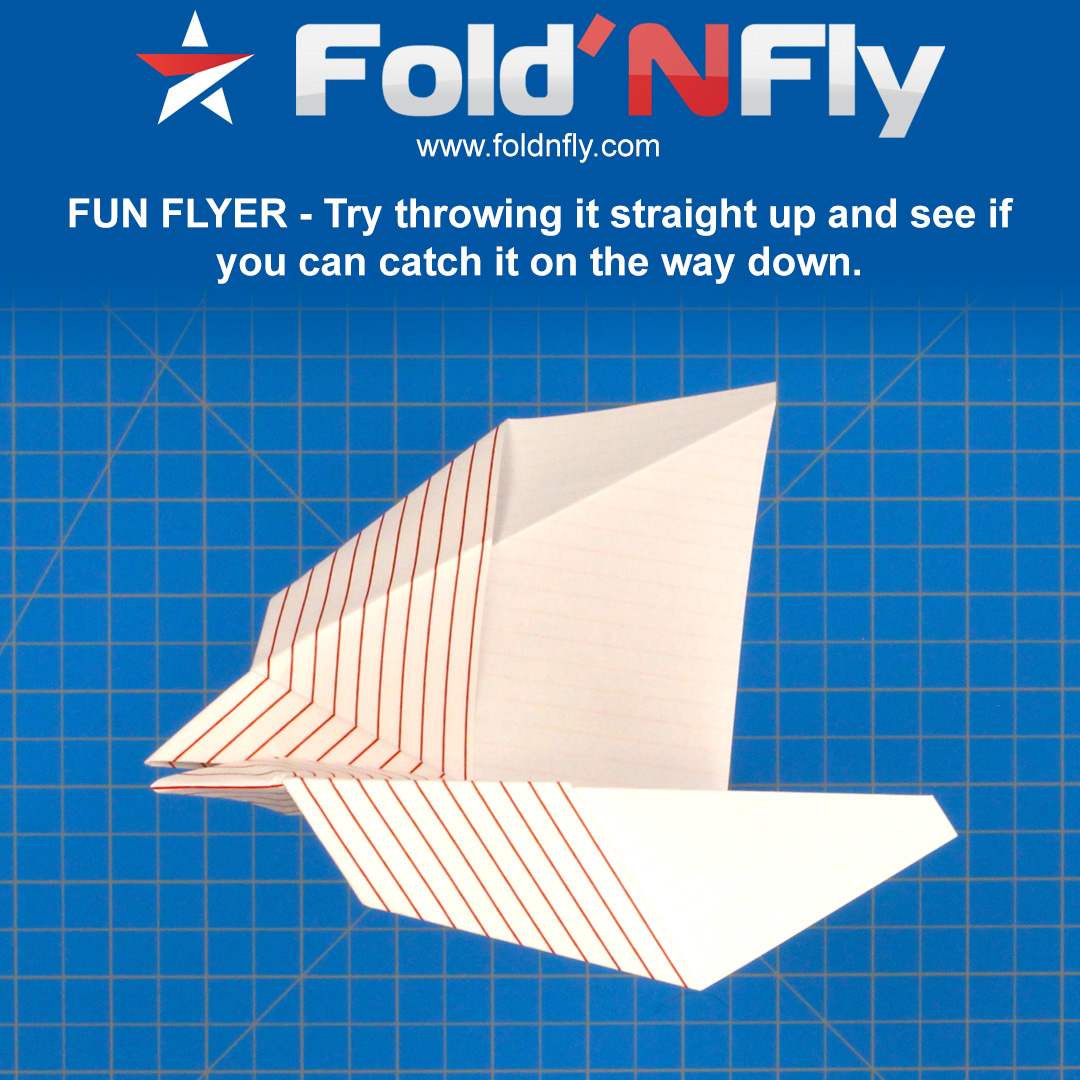 Fold 'N Fly » Fun Flyer Paper Airplane